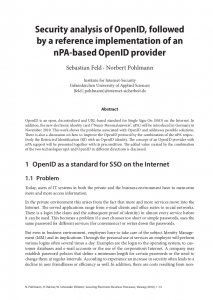 Artikel: "Security analysis of OpenID" - Prof. Norbert Pohlmann
